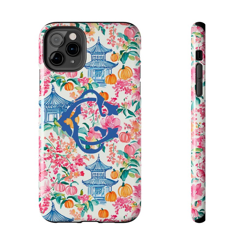 Personalized Fall Chinoiserie, Monogram Chinoiserie Phone, Chinoiserie ...