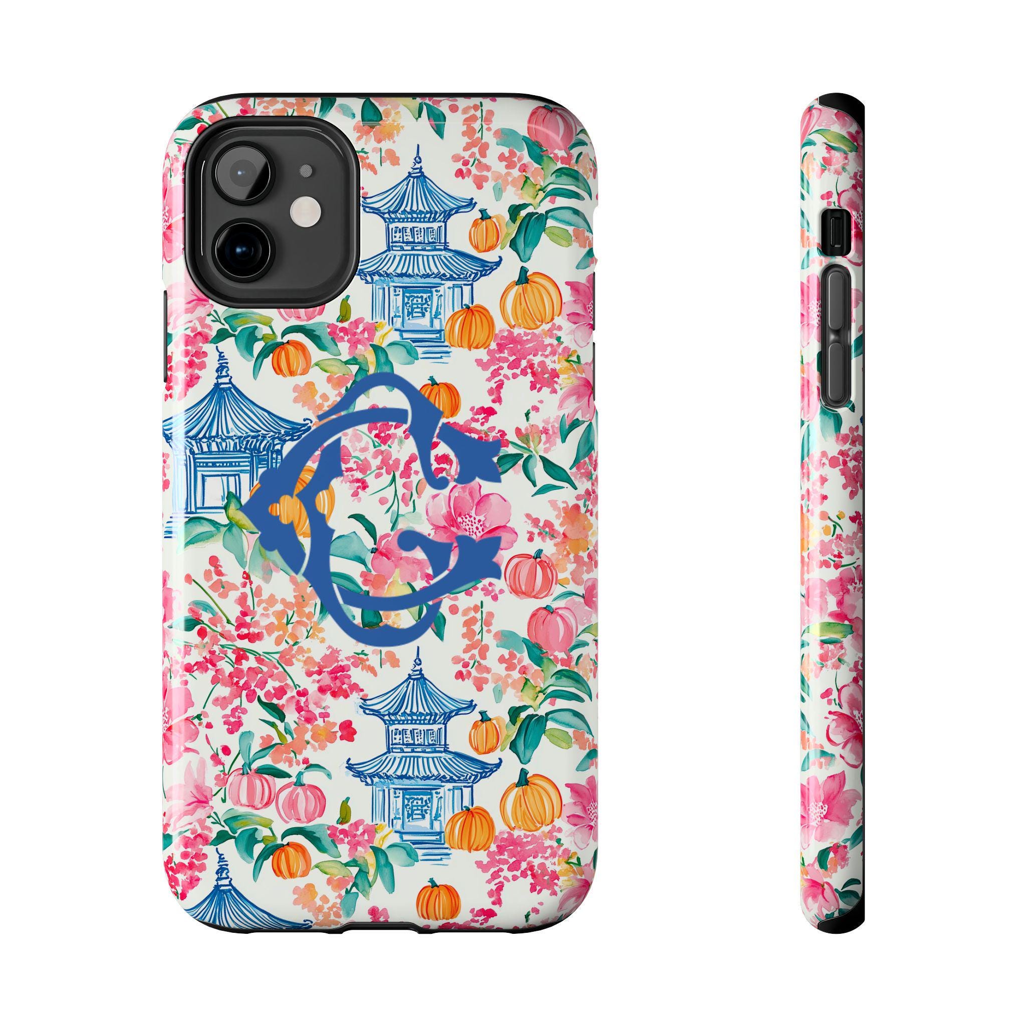Personalized Fall Chinoiserie, Monogram Chinoiserie Phone, Chinoiserie ...