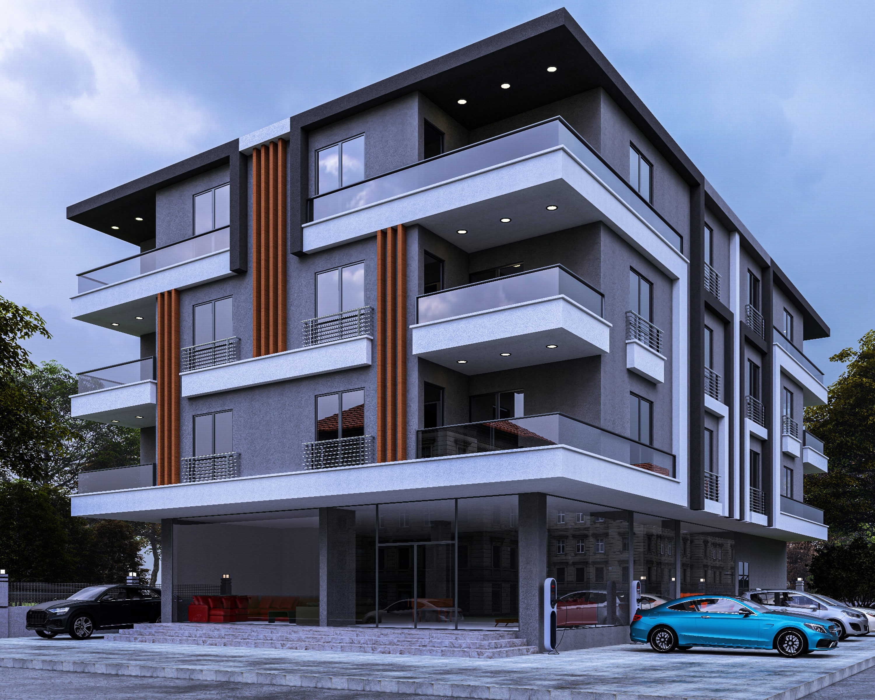 Apartment Plan,house Plan,modern House Plan, 2bedroom 2.5 Bath ...