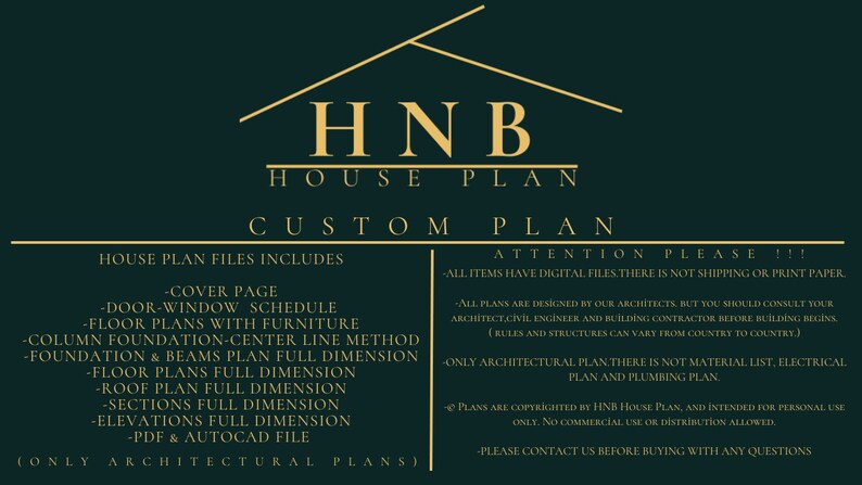 Custom House Plan Metric & Imperial Units - Etsy