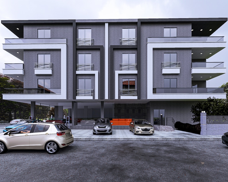 Modern Apartment Plan: 2-bedroom, 2.5-bath (digital Download) - Etsy