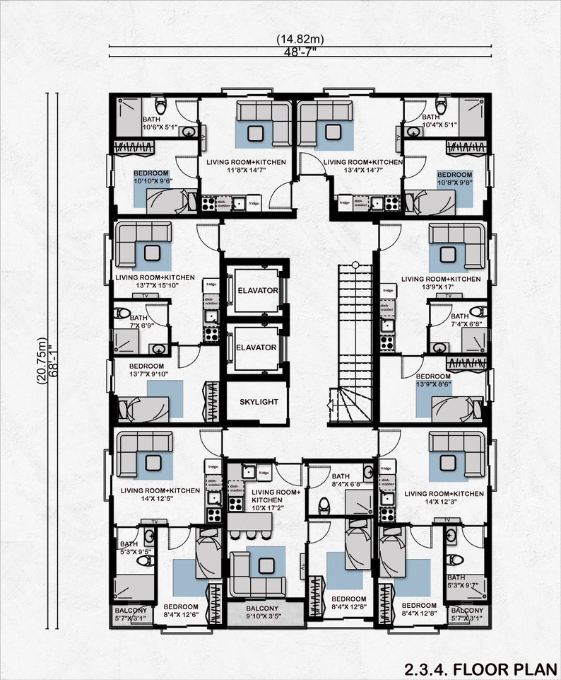 Modern House FLOORPLAN , Apartment Plan,house Plan, 1 Bedroom ...
