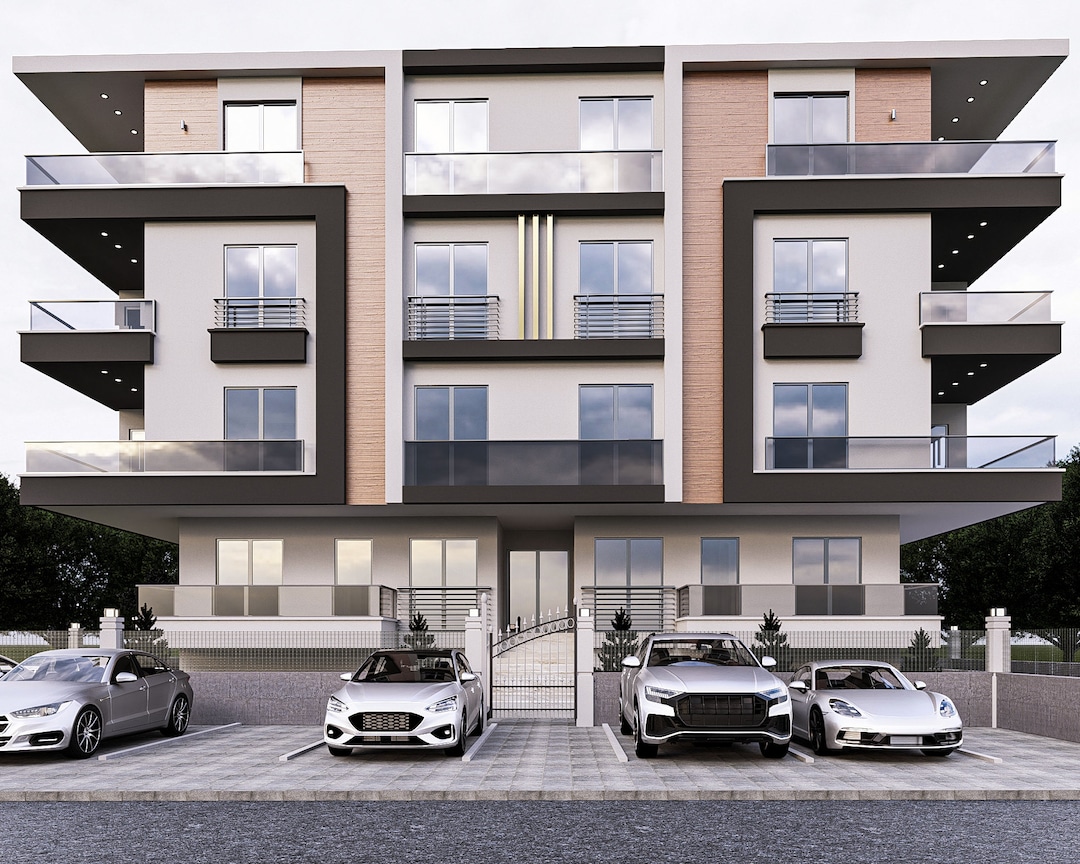 Modern Apartment Building Plan: 4-story, 16 Units (PDF File) - Etsy UK