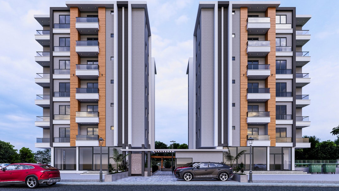 Modern Apartment Plan: 2 Bed, 1 Bath (PDF File) - Etsy