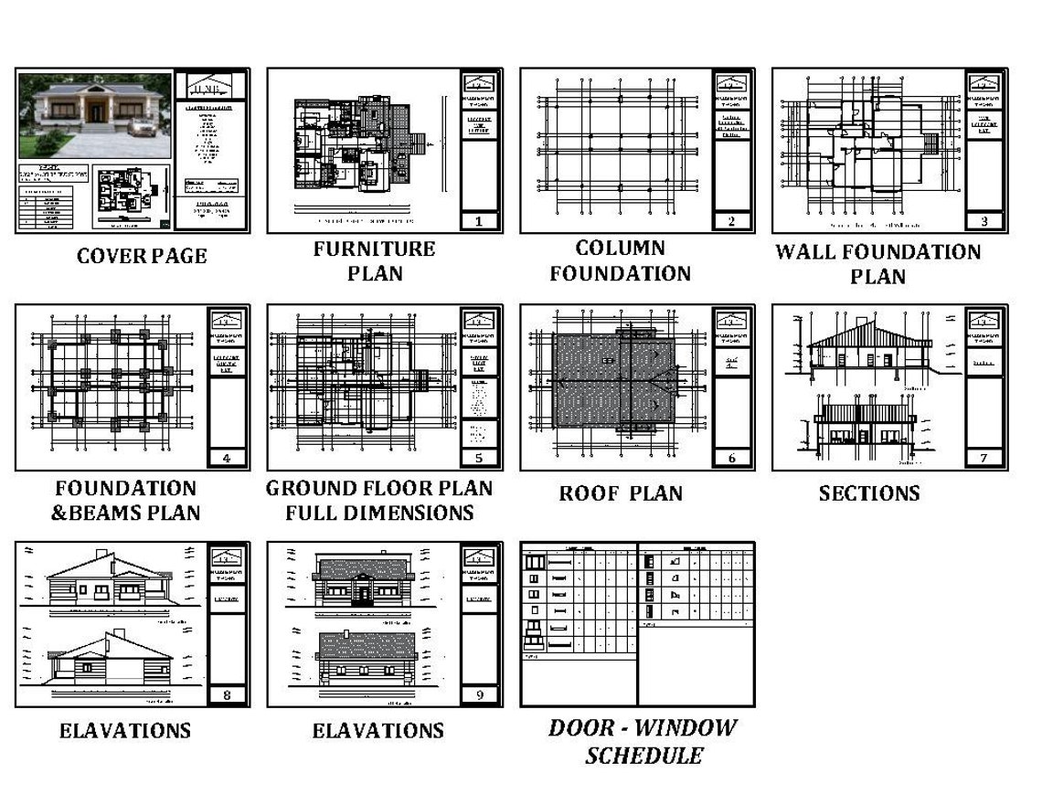 Modern 4 Bedroom House Plan: Single Story Home Blueprint (3173 Sq Ft ...