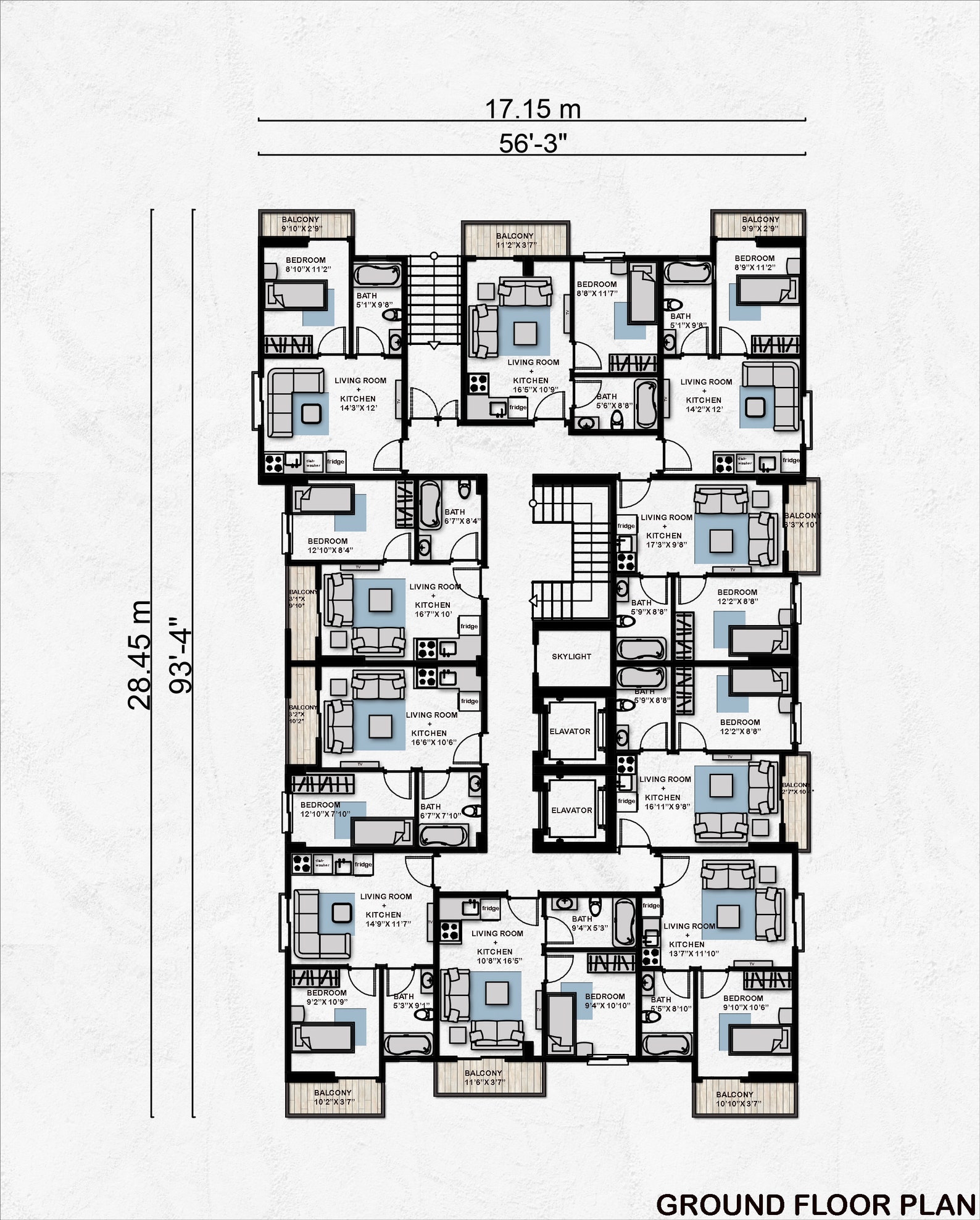 Studio 1 Bedroom Apartment Plan, House Plan,modern House Plan, Blueprint - Etsy