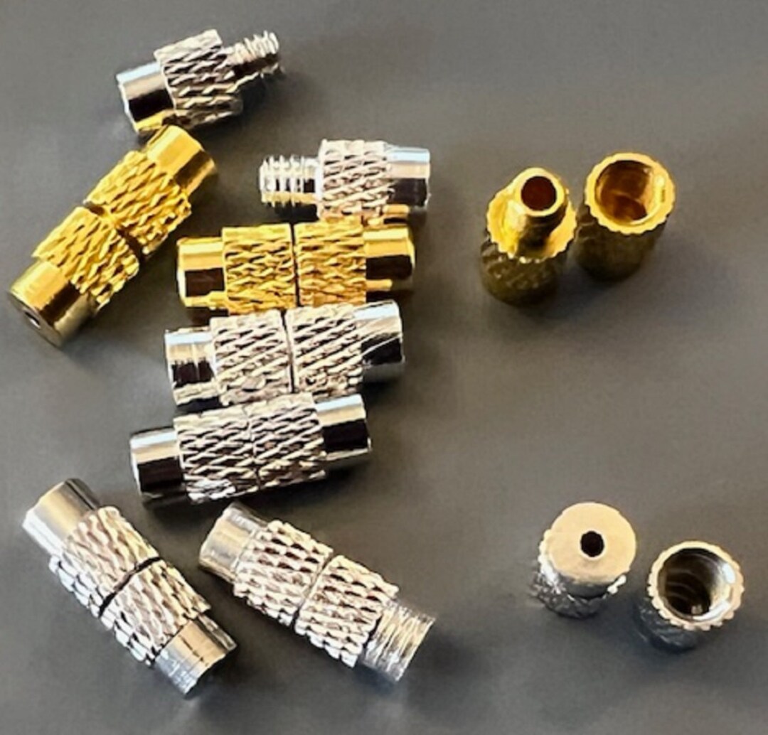 12mm X 4mm Screw Clasps Barrel Cord End Tip Caps Fastener Connector ...