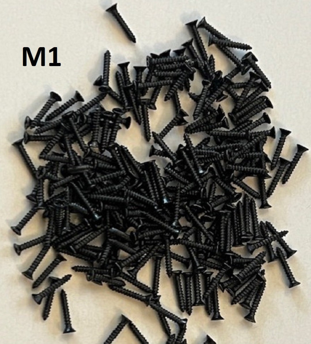 Very Small Black Steel M1 Screws Small Phillips Head Flat Countersunk ...