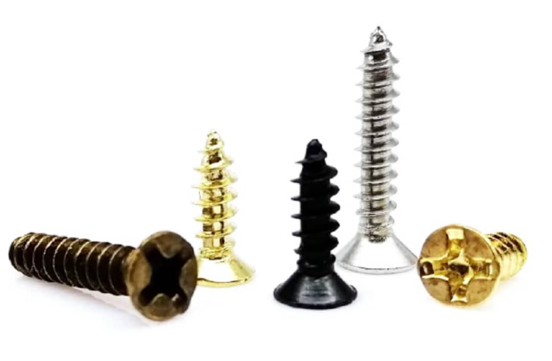 M2 Screws 2mm Thread Assorted Sizes Colours Steel Small Phillips Head ...