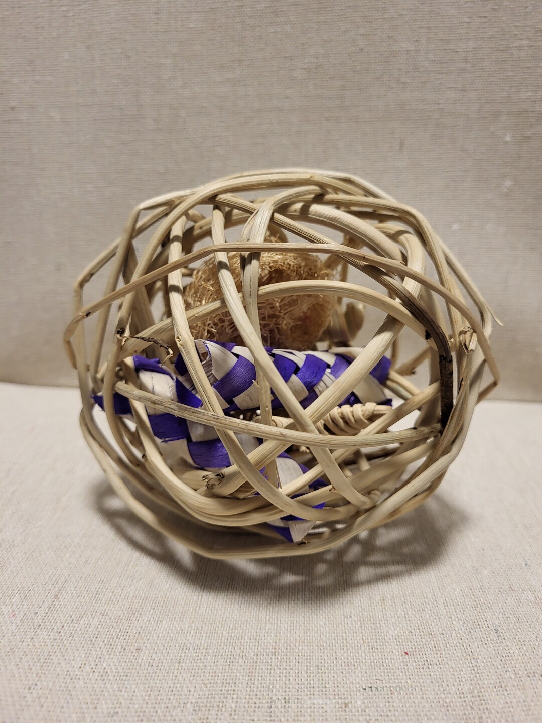 Large Stuffed Vine Ball, Chinchilla Toss Toy - Etsy