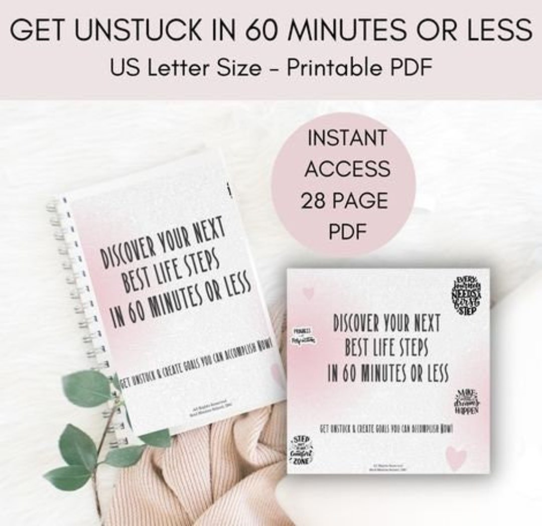 Get Unstuck in 60 Minutes or Less Printable - Etsy