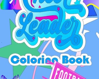 All-star Cheerleader Coloring Book Printable File - PDF - Etsy