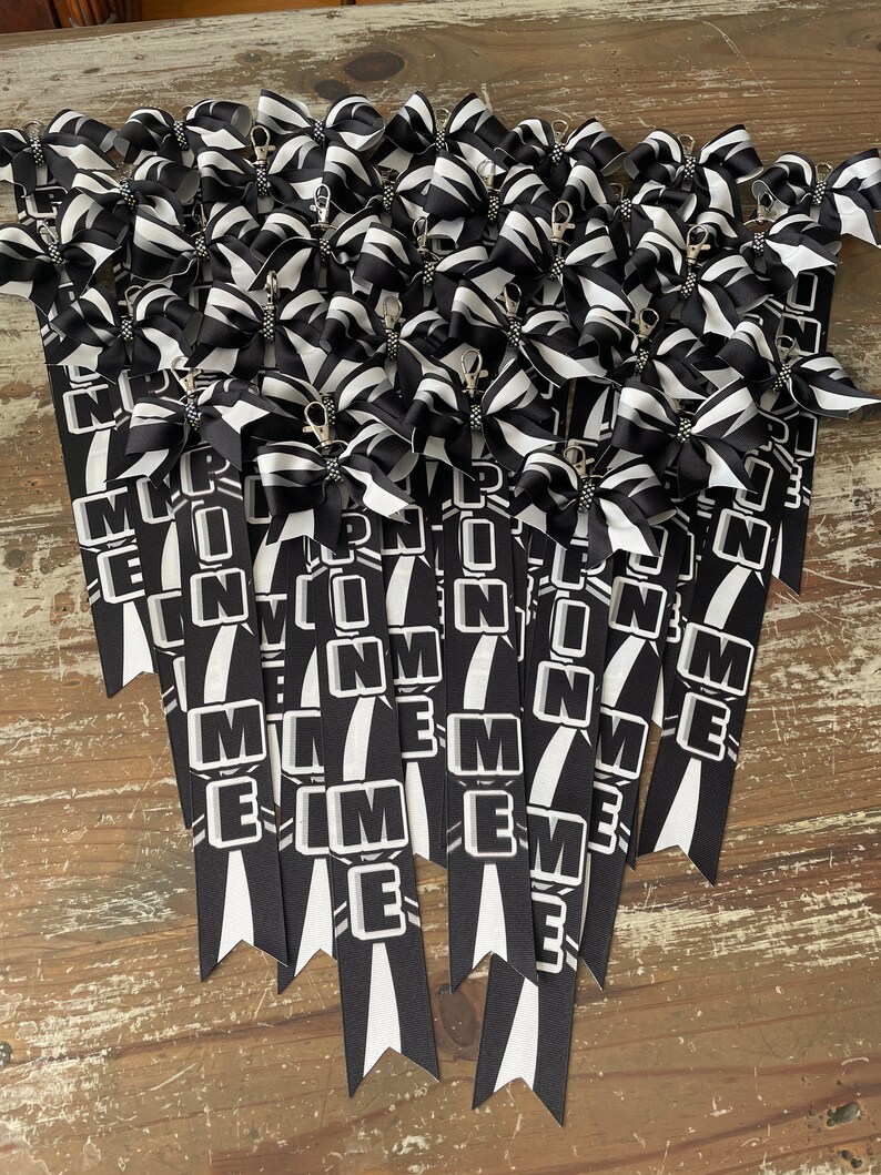 1 Custom Color/design Pin Me Ribbon - Etsy