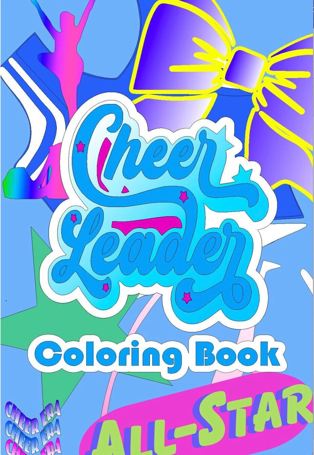 All-star Cheerleader Coloring Book Printable File - PDF - Etsy