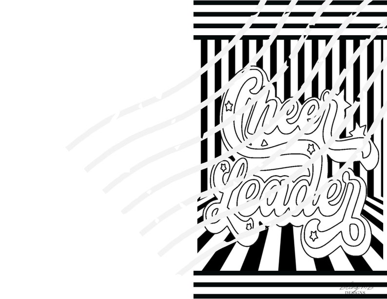 All-star Cheerleader Coloring Book Printable File - PDF - Etsy