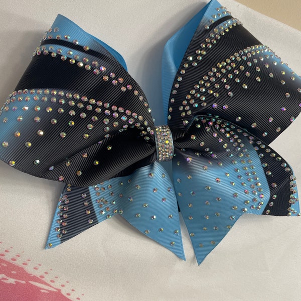 Rhinestone Cheer Bow - Etsy