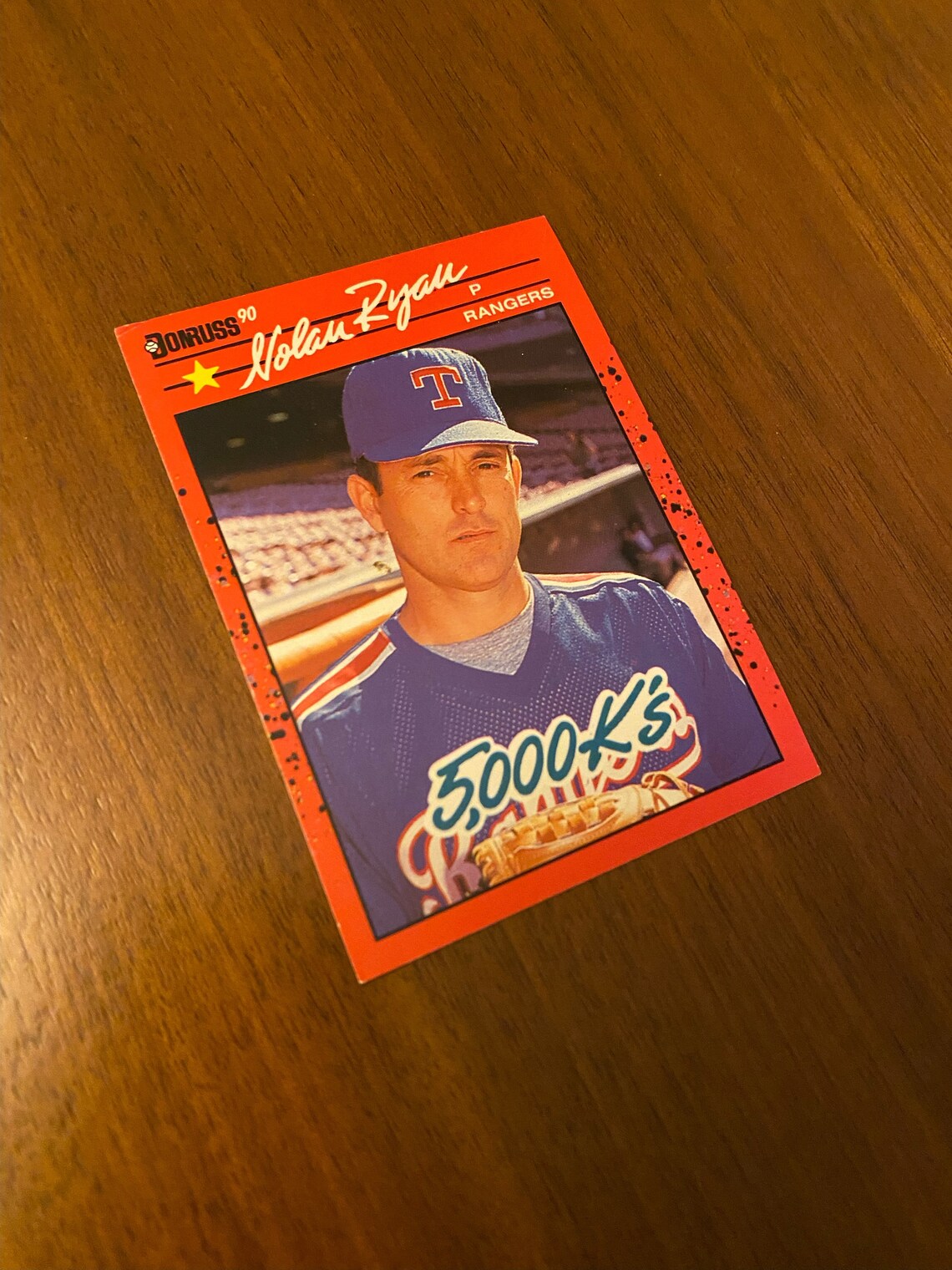 RARE Error Card - 1990 Donruss #659 Nolan Ryan 5000 K's - Etsy Canada