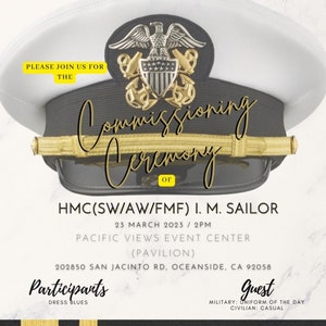 Chief to LTJG Commissioning Ceremony Invitation - Etsy