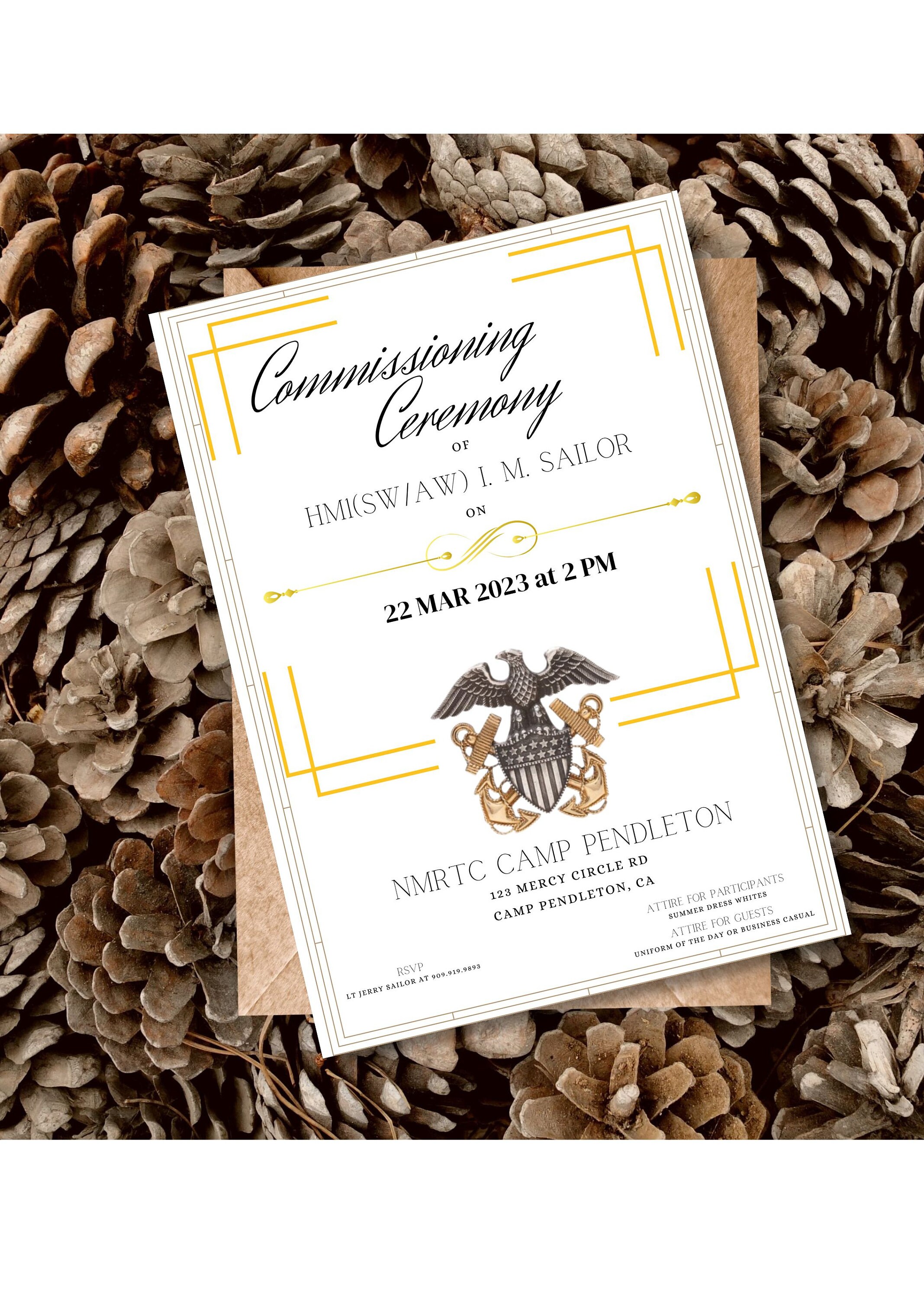 Prestige Commissioning Ceremony Invitation - Etsy
