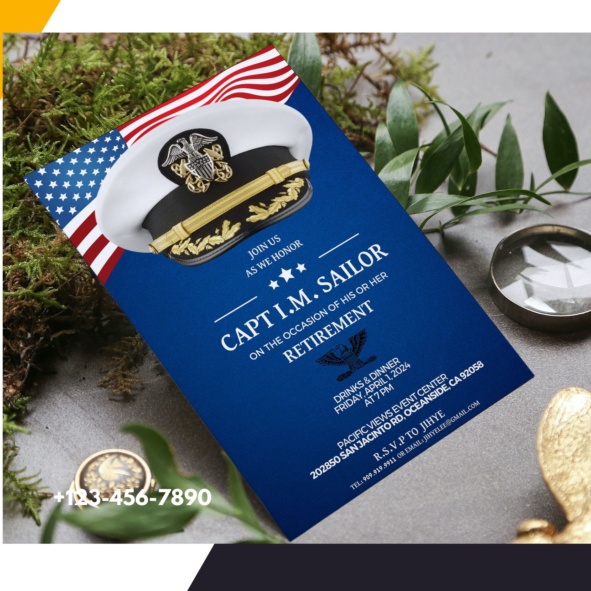 Officer Retirement Ceremony Invitation - Etsy