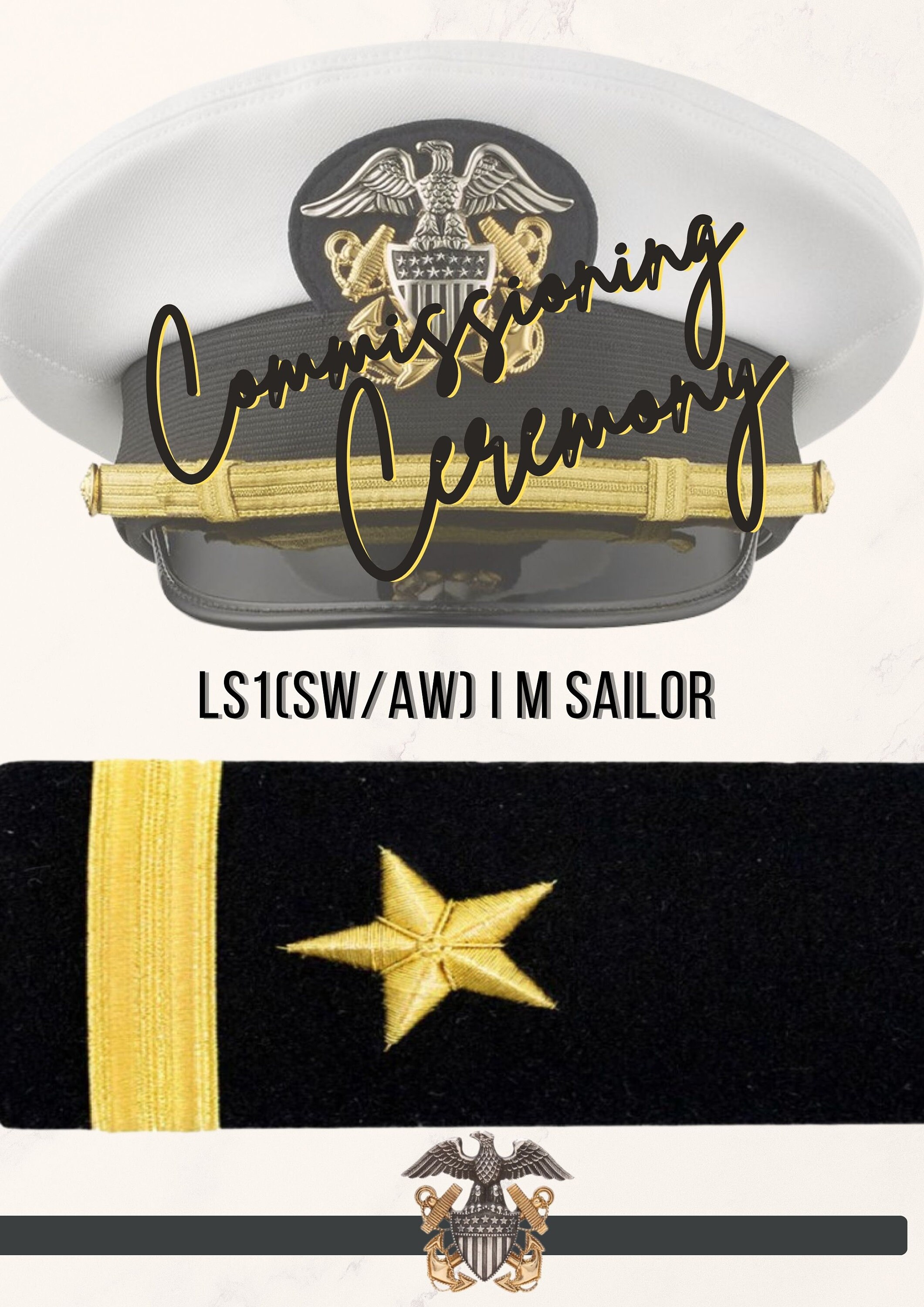 Line Officer Commissioning Ceremony Program Template - Etsy
