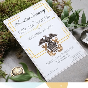Officer Promotion Ceremony Invitation - Etsy
