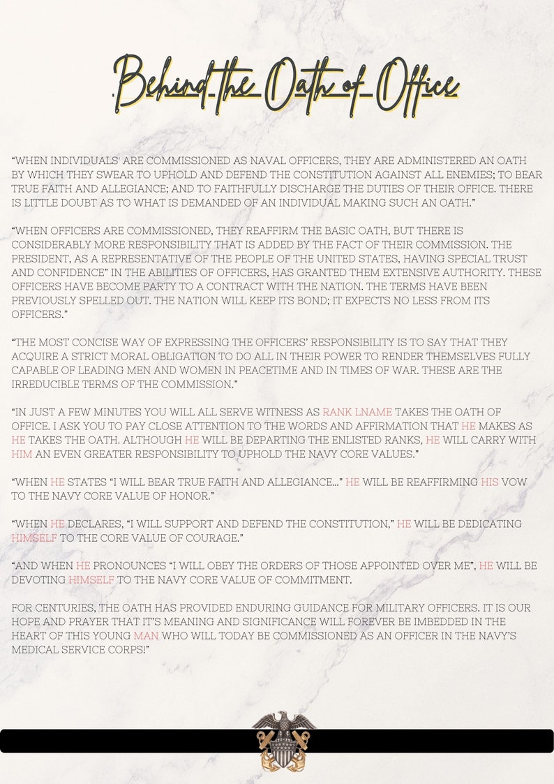 Ensign to MSC Program Template - Etsy