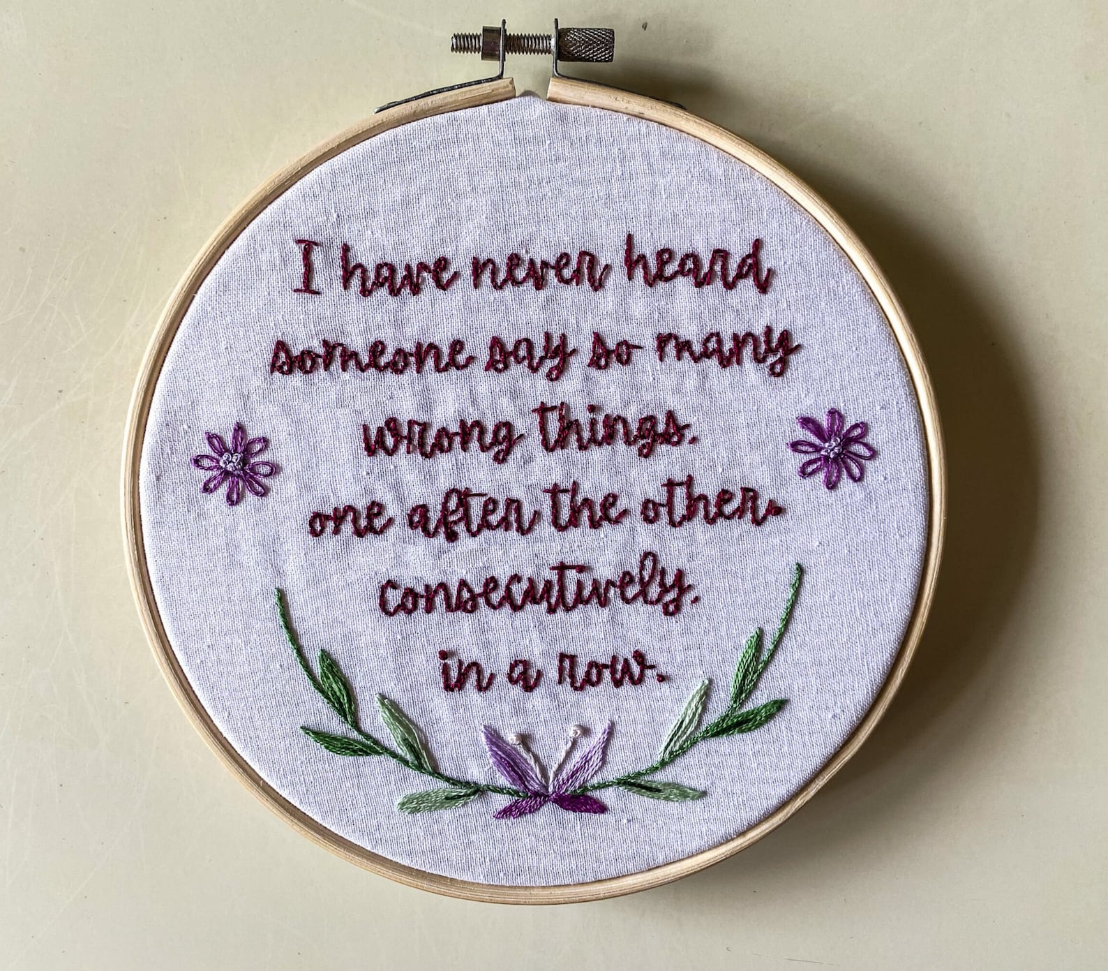 So Many Wrong Things Embroidery Pattern | David Rose - Etsy