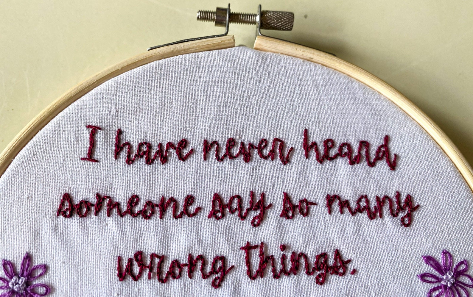 So Many Wrong Things Embroidery Pattern David Rose - Etsy