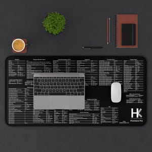 Windows Premiere Pro Hot Key Mouse Pad - Etsy