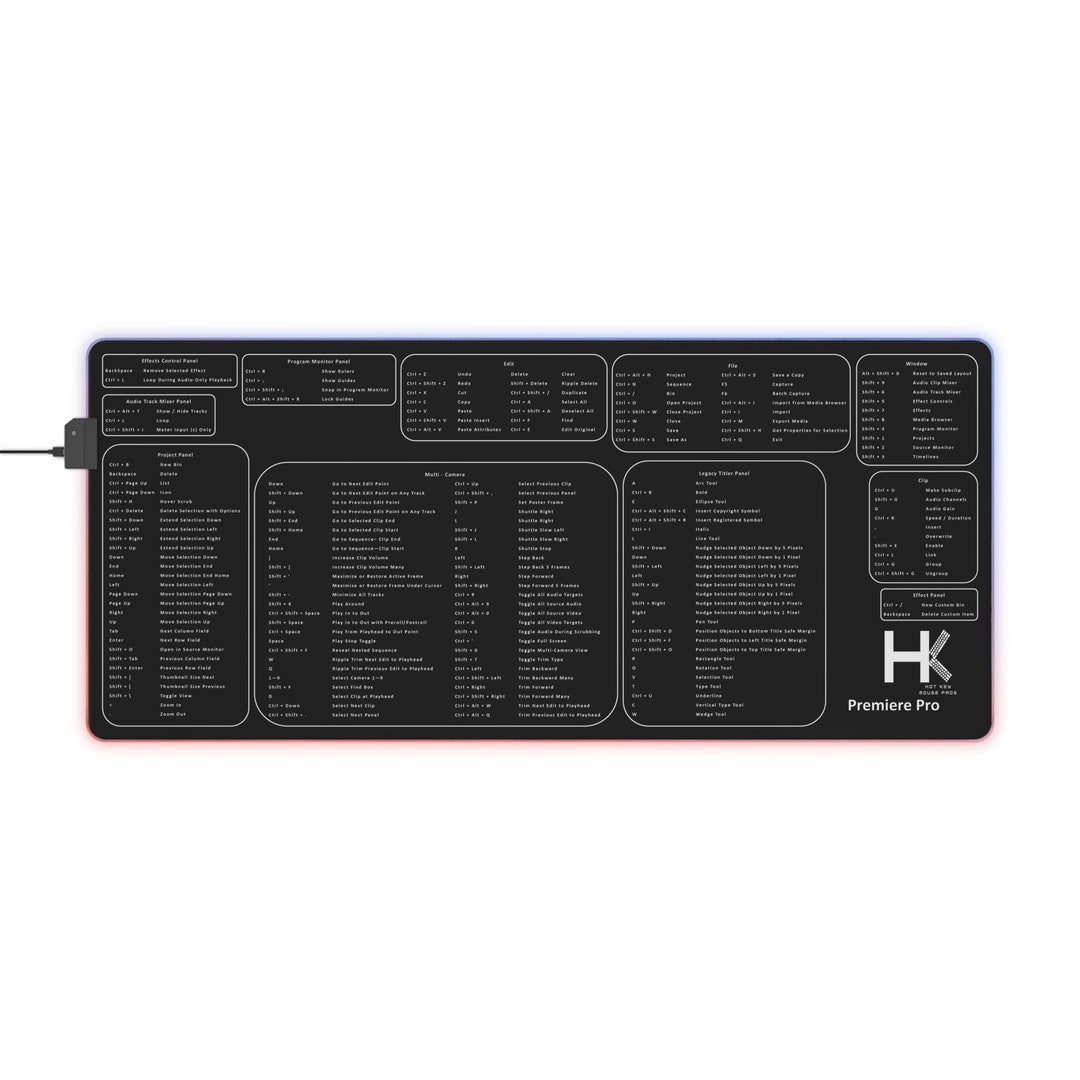 Windows Premiere Pro Version 1 LED Hot Key Mouse Pad XL - Etsy