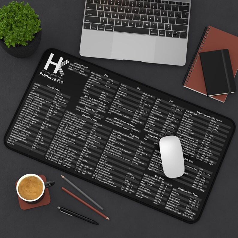 Windows Premiere Pro Hot Key Mouse Pad - Etsy