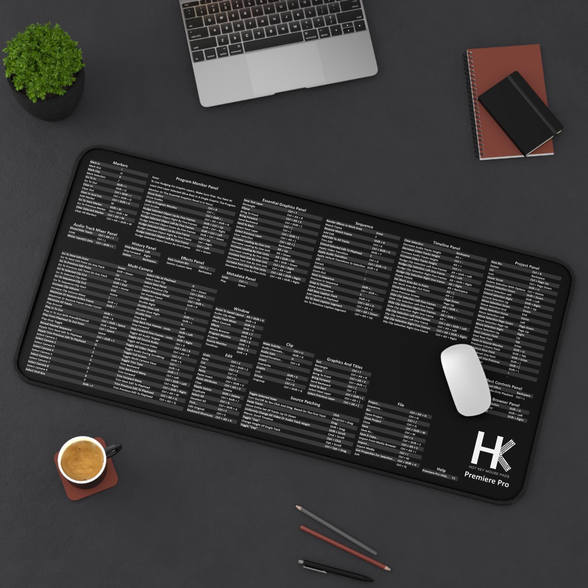 Windows Premiere Pro Hot Key Mouse Pad - Etsy