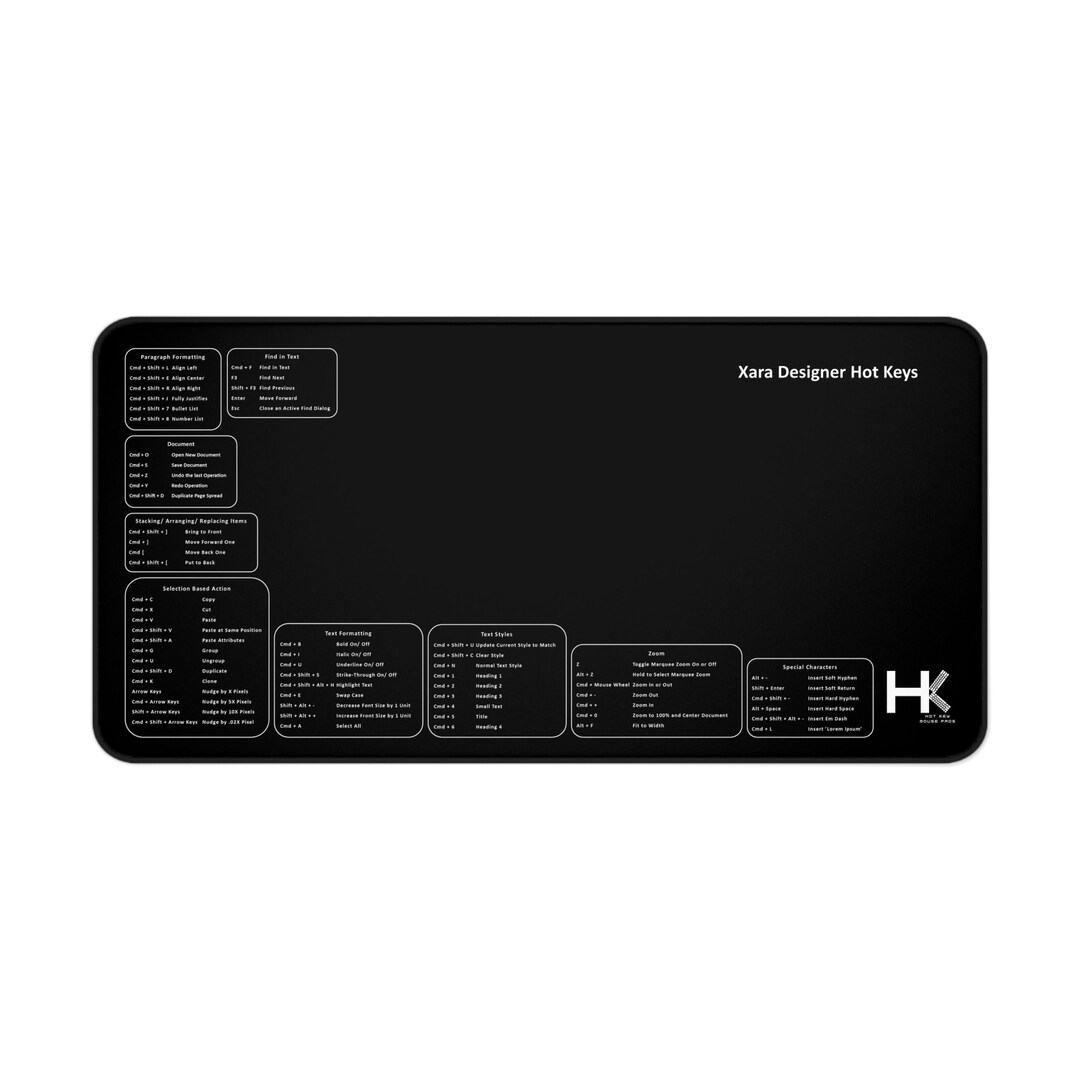 Windows Xara Designer Hot Key Mouse Pad XL - Etsy