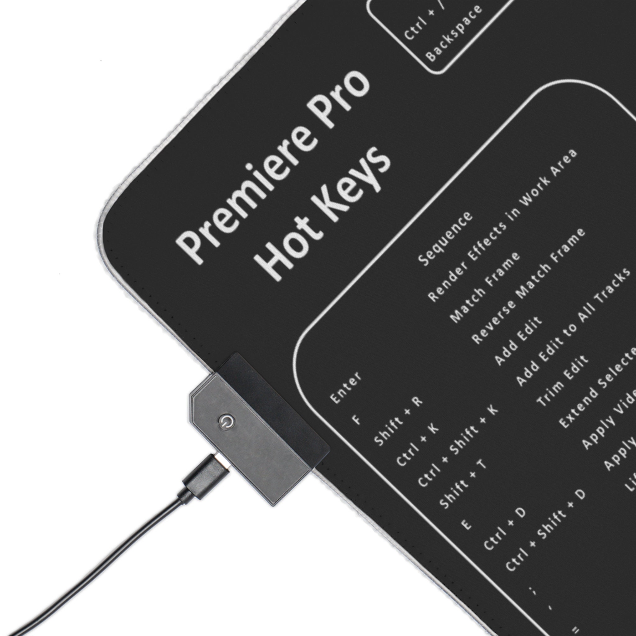 Windows Premiere Pro LED Hot Key Mouse Pad Large - Etsy