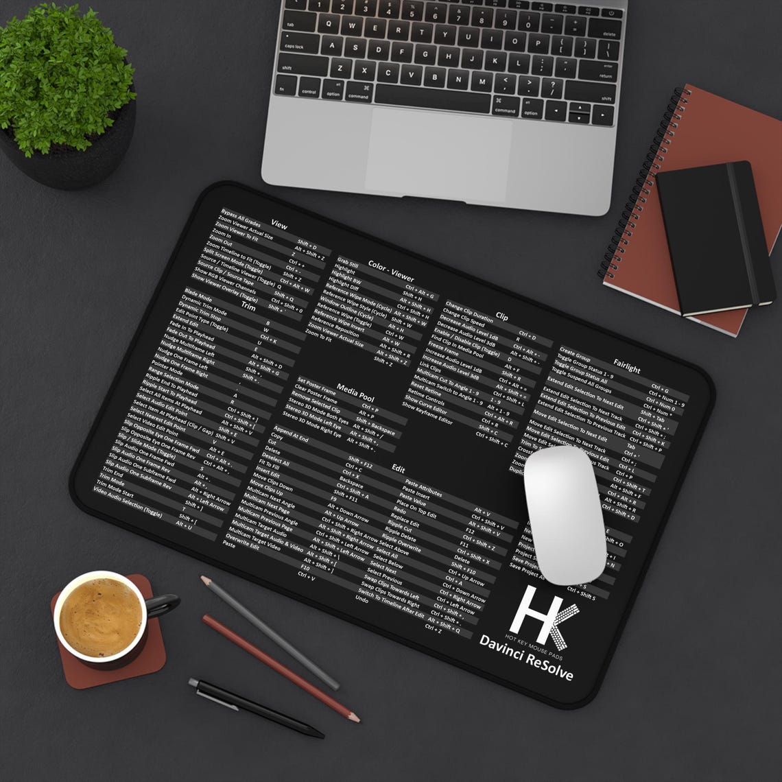 Windows Davinci Resolve Hot Key Mouse Pad - Etsy