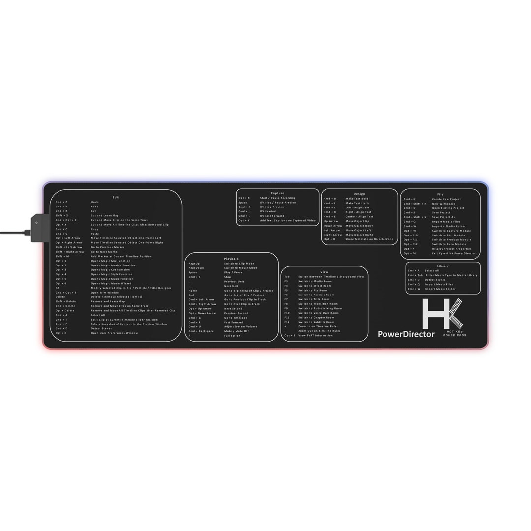 Mac Powerdirector Large LED Hot Key Mouse Pad - Etsy