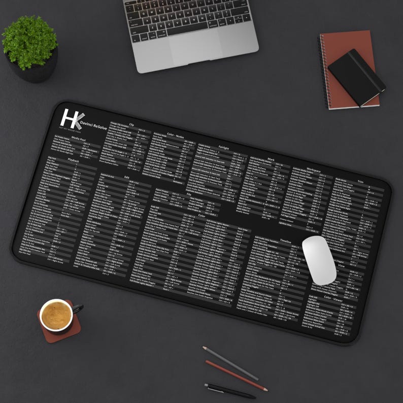Windows Davinci Resolve Hot Key Mouse Pad - Etsy