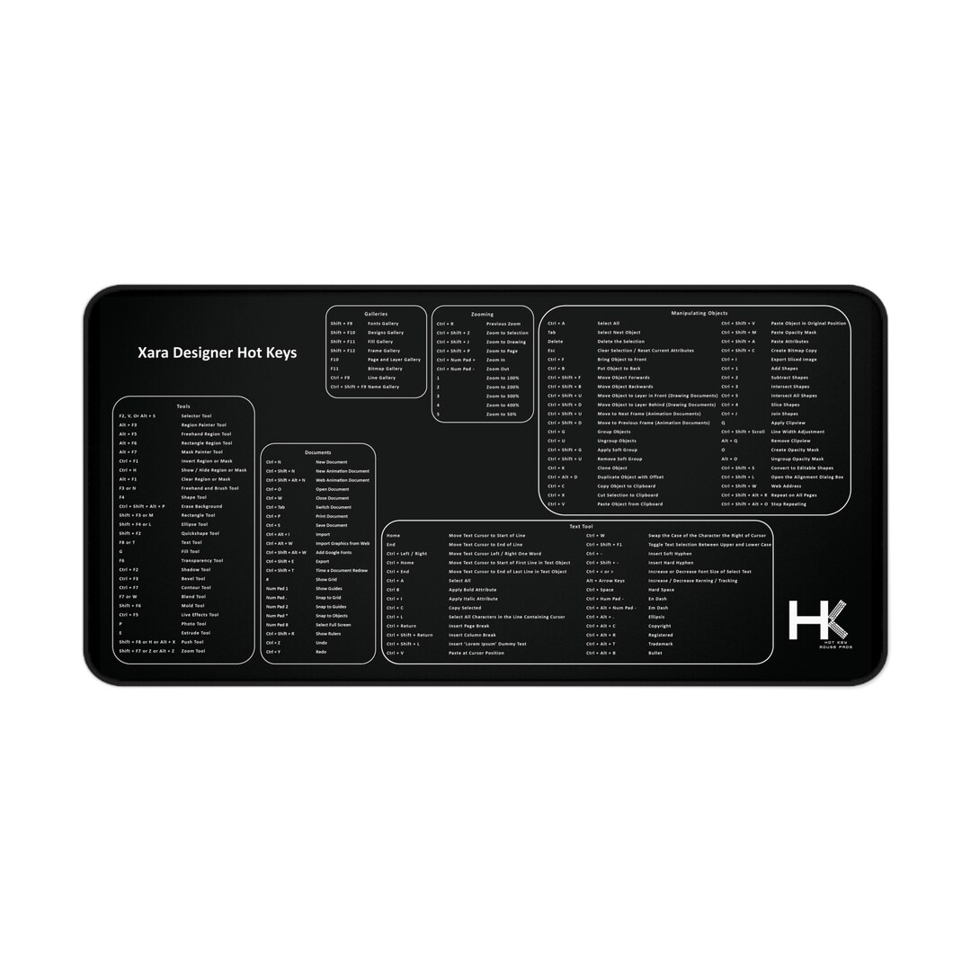 Windows Xara Designer Hot Key Mouse Pad XL - Etsy
