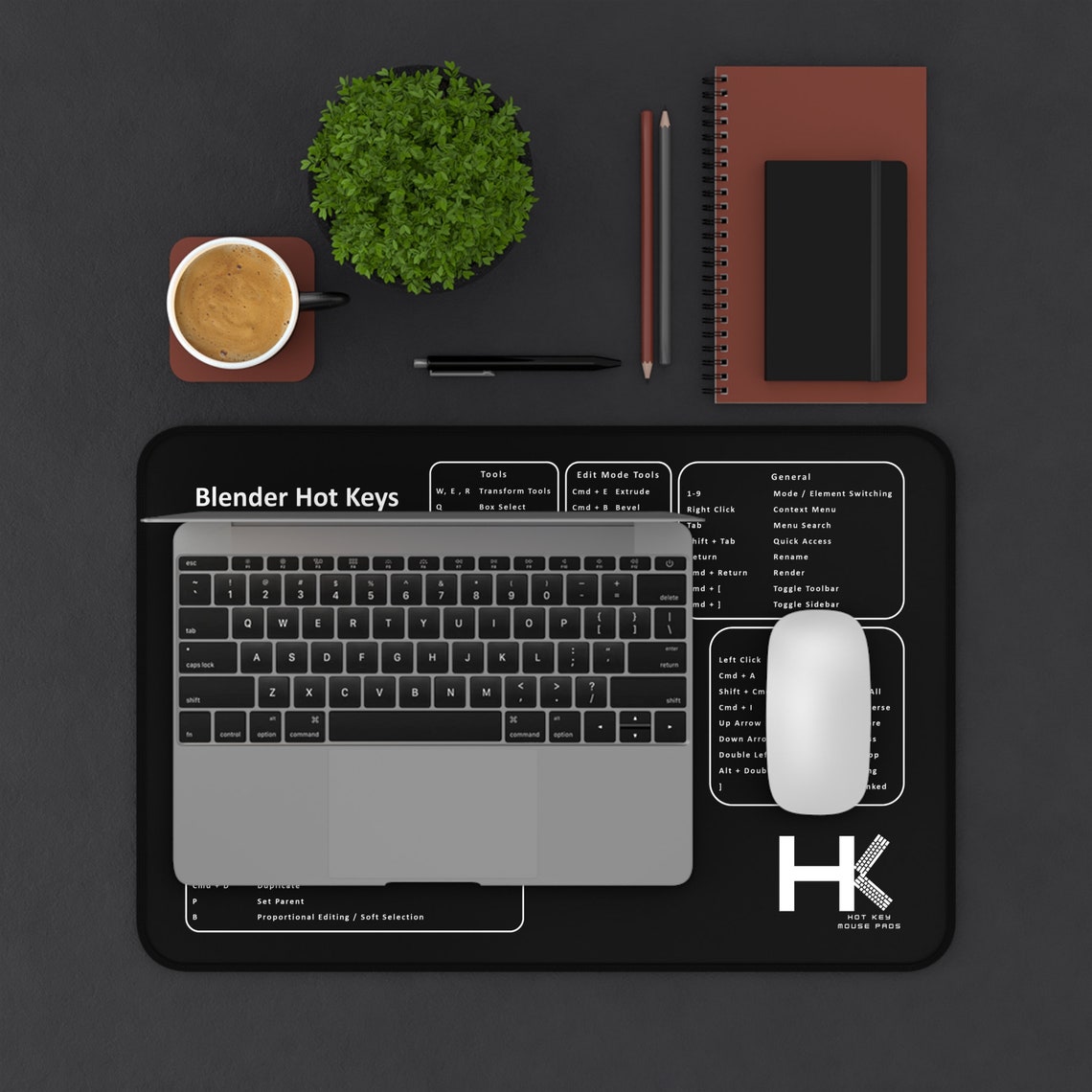 Mac Compatible Keymap Blender Hot Key Medium Mouse Pad - Etsy