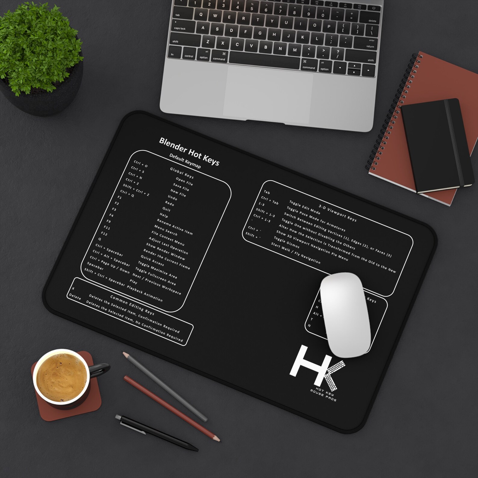 Windows Default Keymap Blender Hot Key Medium Mouse Pad - Etsy