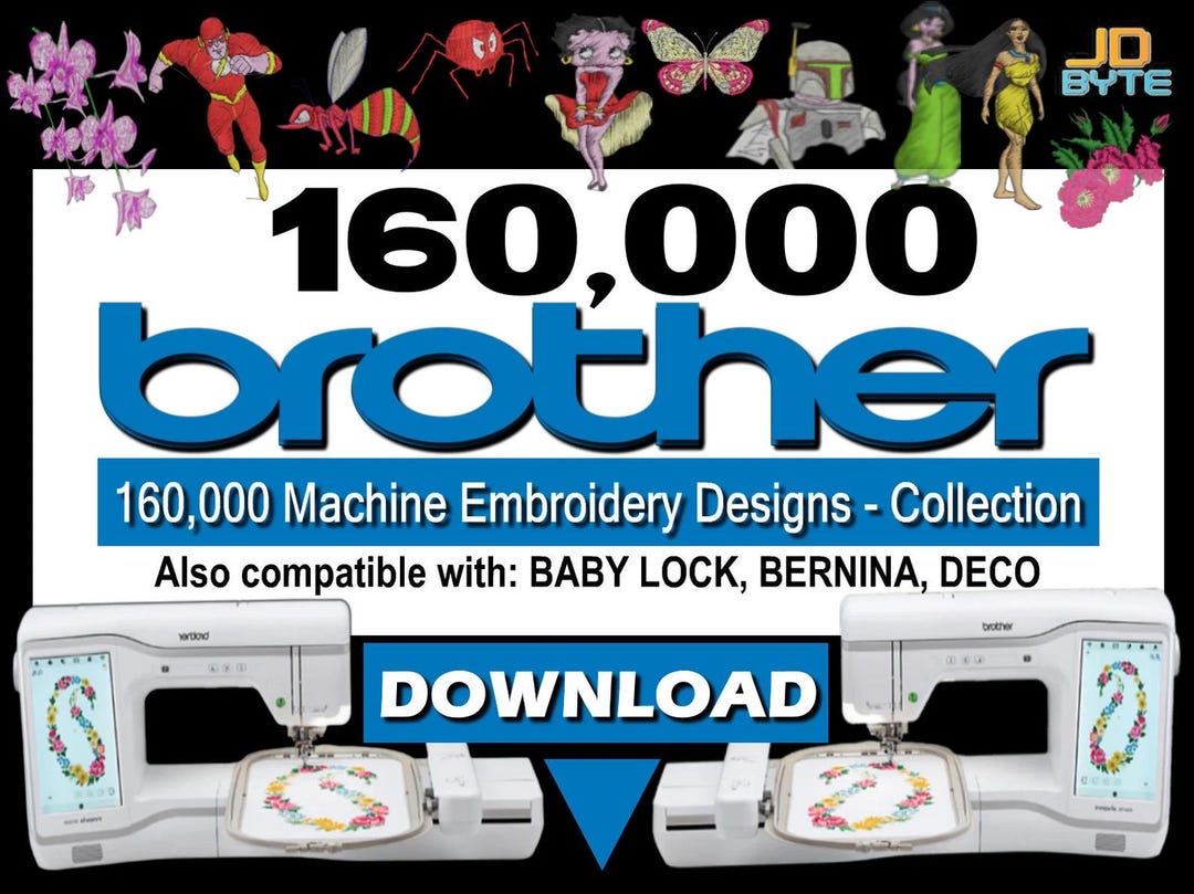 Machine Embroidery Designs Collection Brother Download Over 500,000 ...