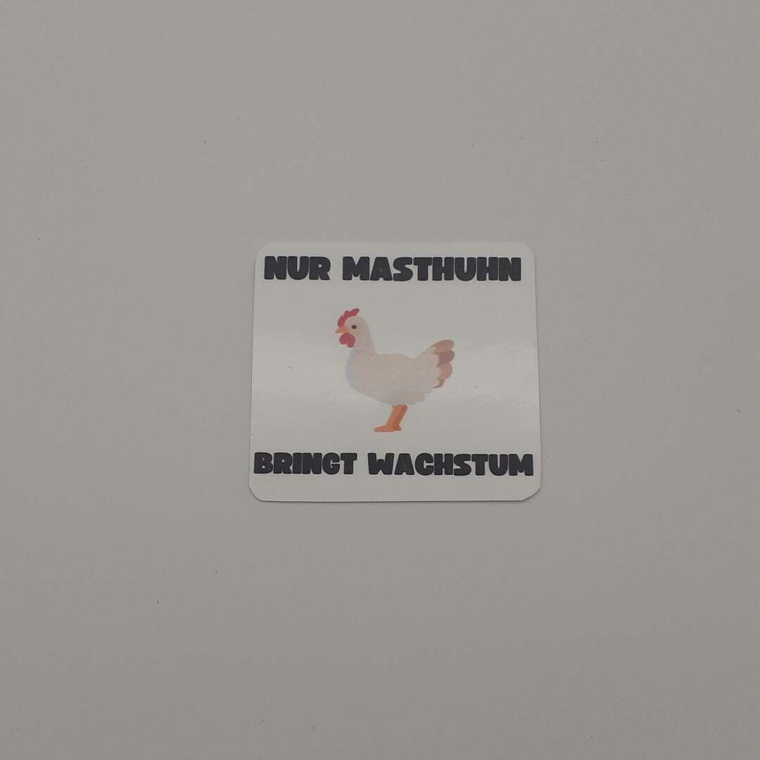 Only Broiler Chicken Brings Growth Markus Rühl Sticker Matte - Etsy