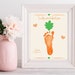 Kid's My First Easter Carrot Footprint Art Craft Printable Digital ...