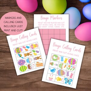 Printable Easter Bingo Game, 30 Unique Bingo Cards, Easter Activity for ...