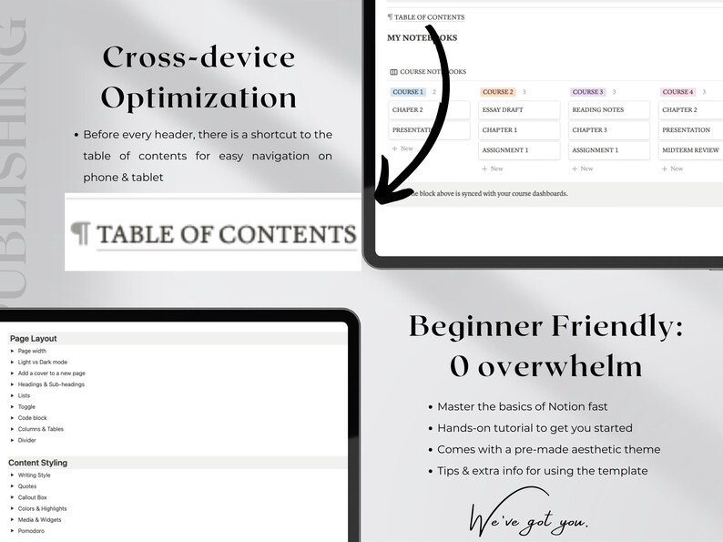 Dark Academia Notion Template: College Student Planner (digital ...
