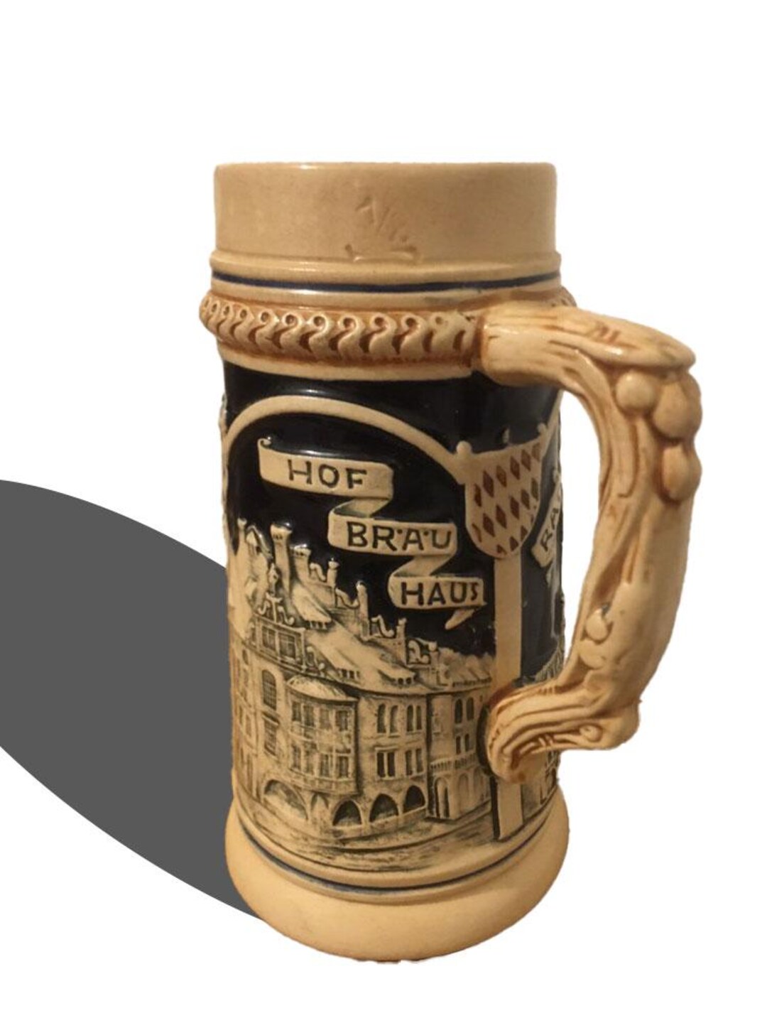Vintage German Beer Stein Hofbräuhaus | Hofbrau Haus Ceramic Mug ...
