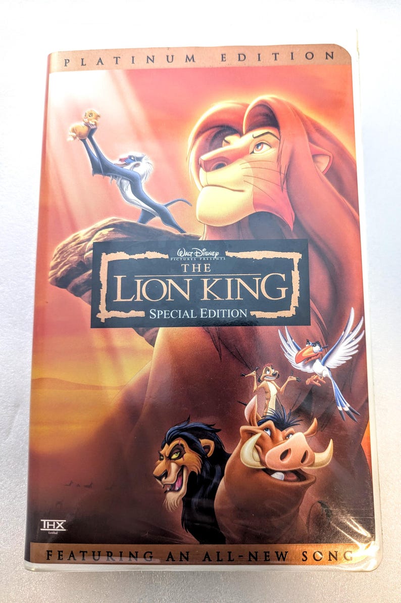 The Lion King VHS Tapes, Platinum & Simba's Pride - Etsy