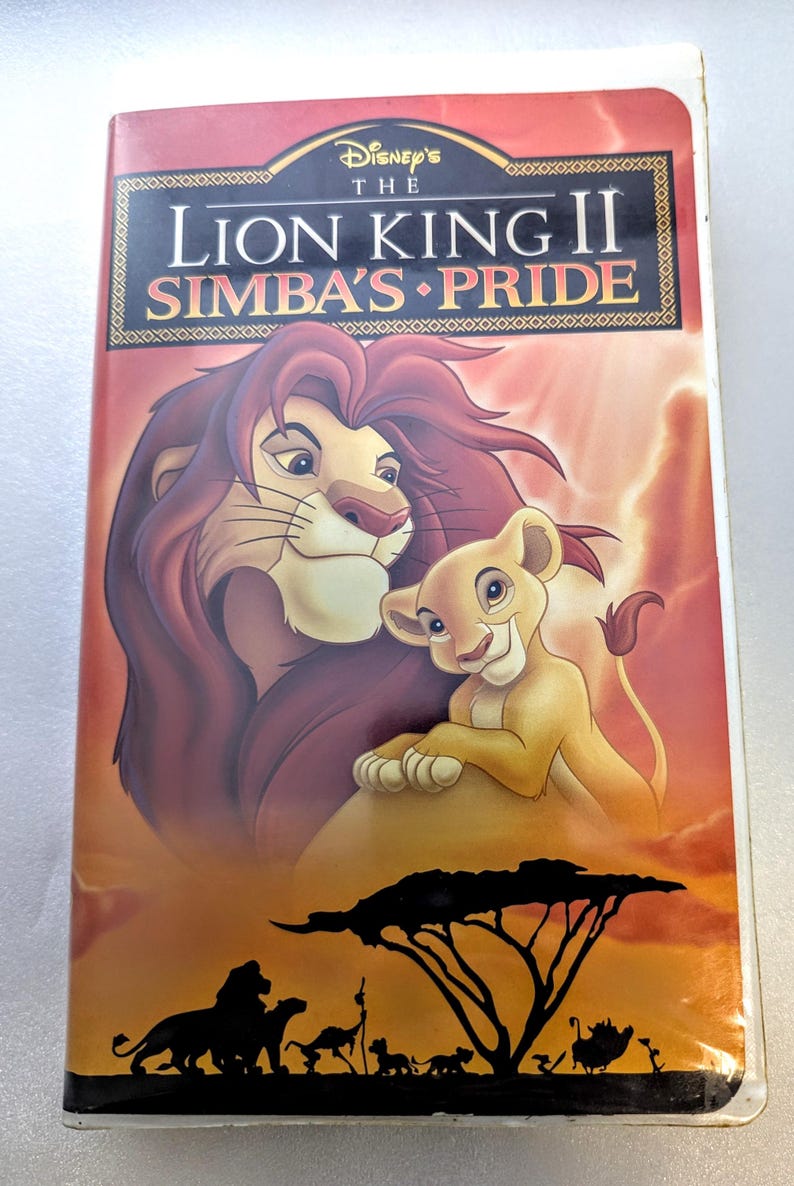 The Lion King VHS Tapes, Platinum & Simba's Pride - Etsy