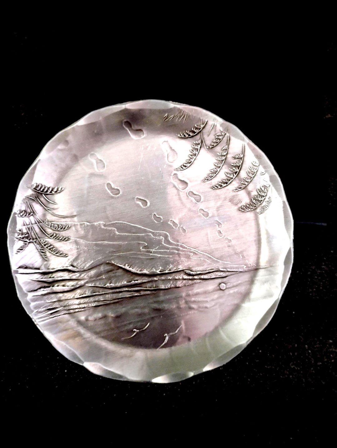 Vintage Wendell August Forge Set: Footprints in the Sand and Santa ...